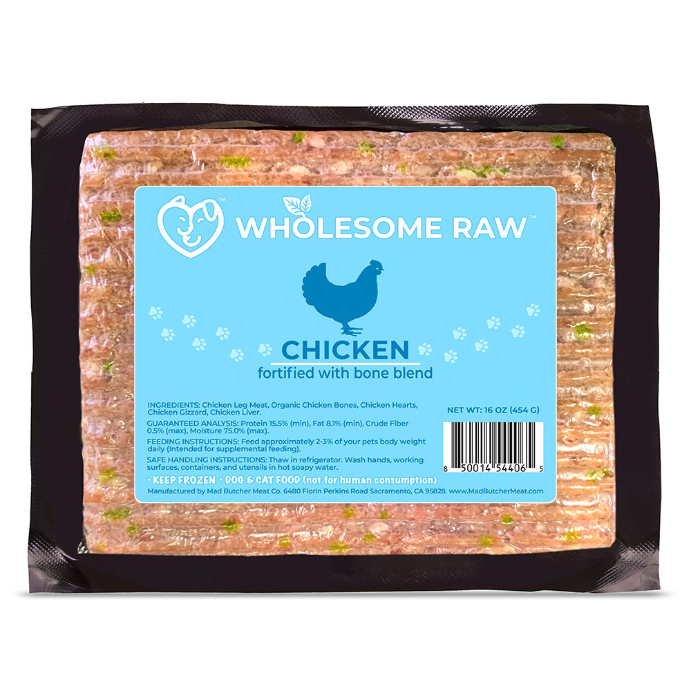 CHICKEN WITH BONE BLEND 1 LBS – Mad Butcher Meat Co.