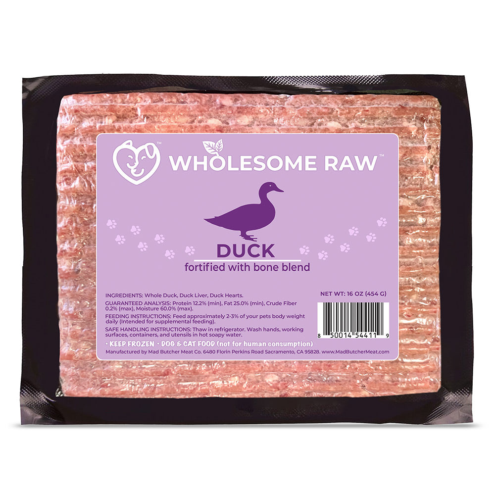 DUCK WITH BONE BLEND 1 LBS – Mad Butcher Meat Co.