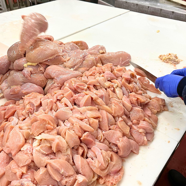 CHICKEN BREAST STRIPS DIAMOND CUT 20 LBS – Mad Butcher Meat Co.